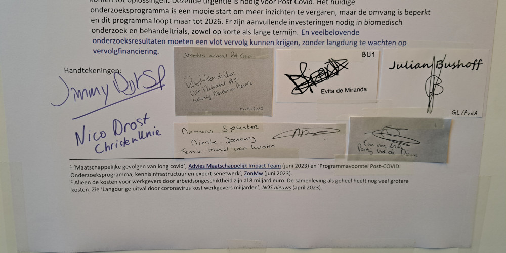Zeven partijen tekenen stembusakkoord Long Covid Nederland, PostCovid ... Zeven partijen tekenen stembusakkoord Long Covid Nederland, PostCovid ...